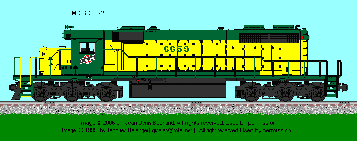 EMD SD38-2 Data Sheet